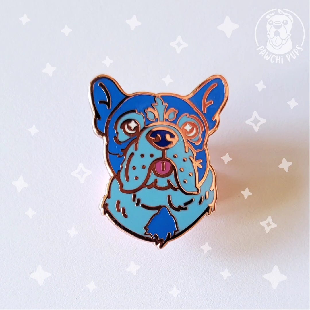A Frenchie Named Felix - Hard Enamel Pin - Etsy