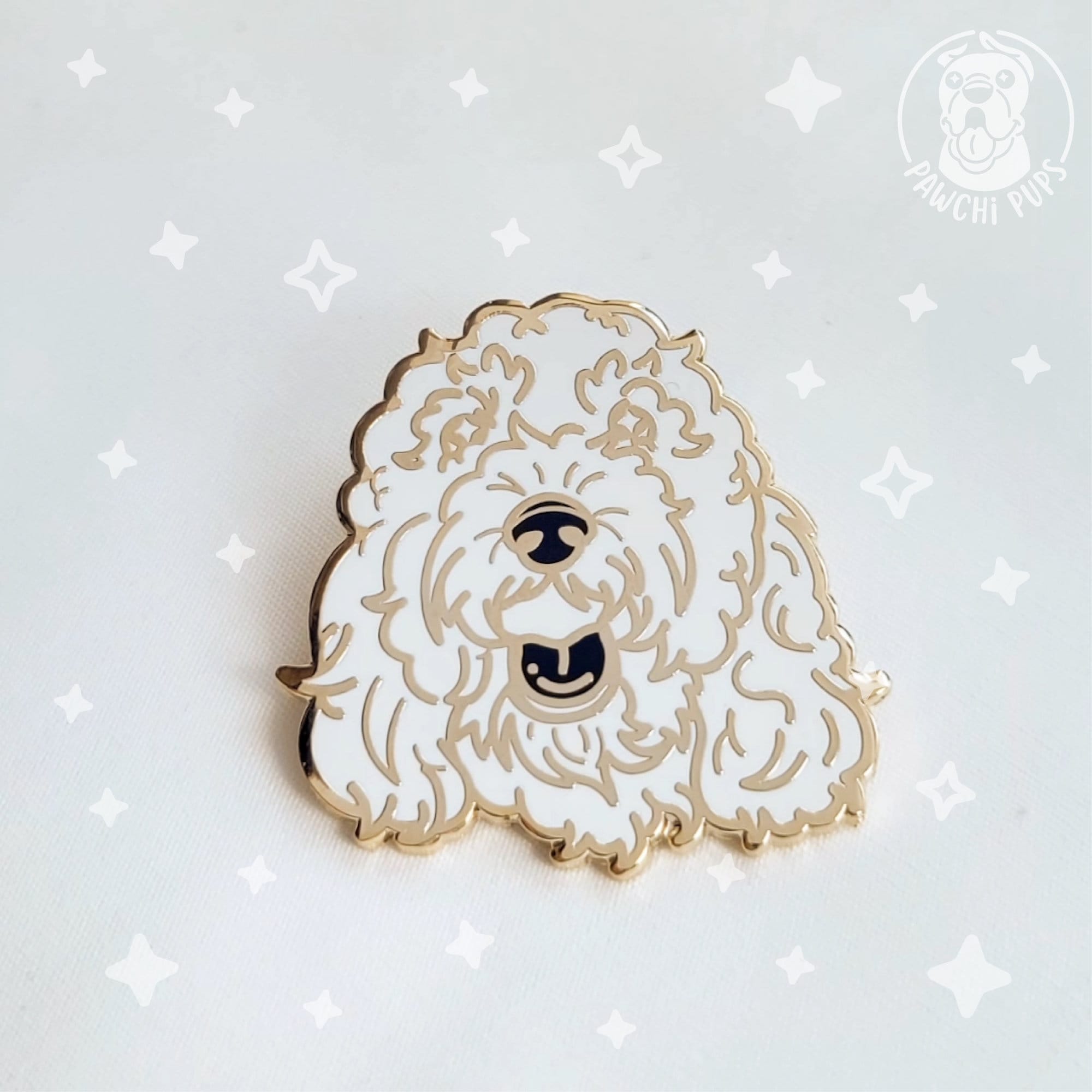 A Doodle Named Dexter - Hard Enamel Pin - Etsy