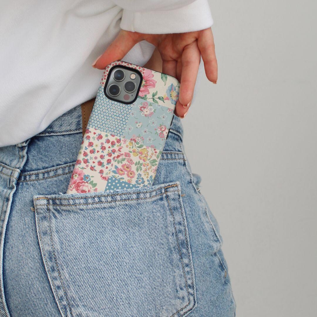 SUZIE Patchwork Protective Phone Case Trendy Cute Aesthetic Trendy ...