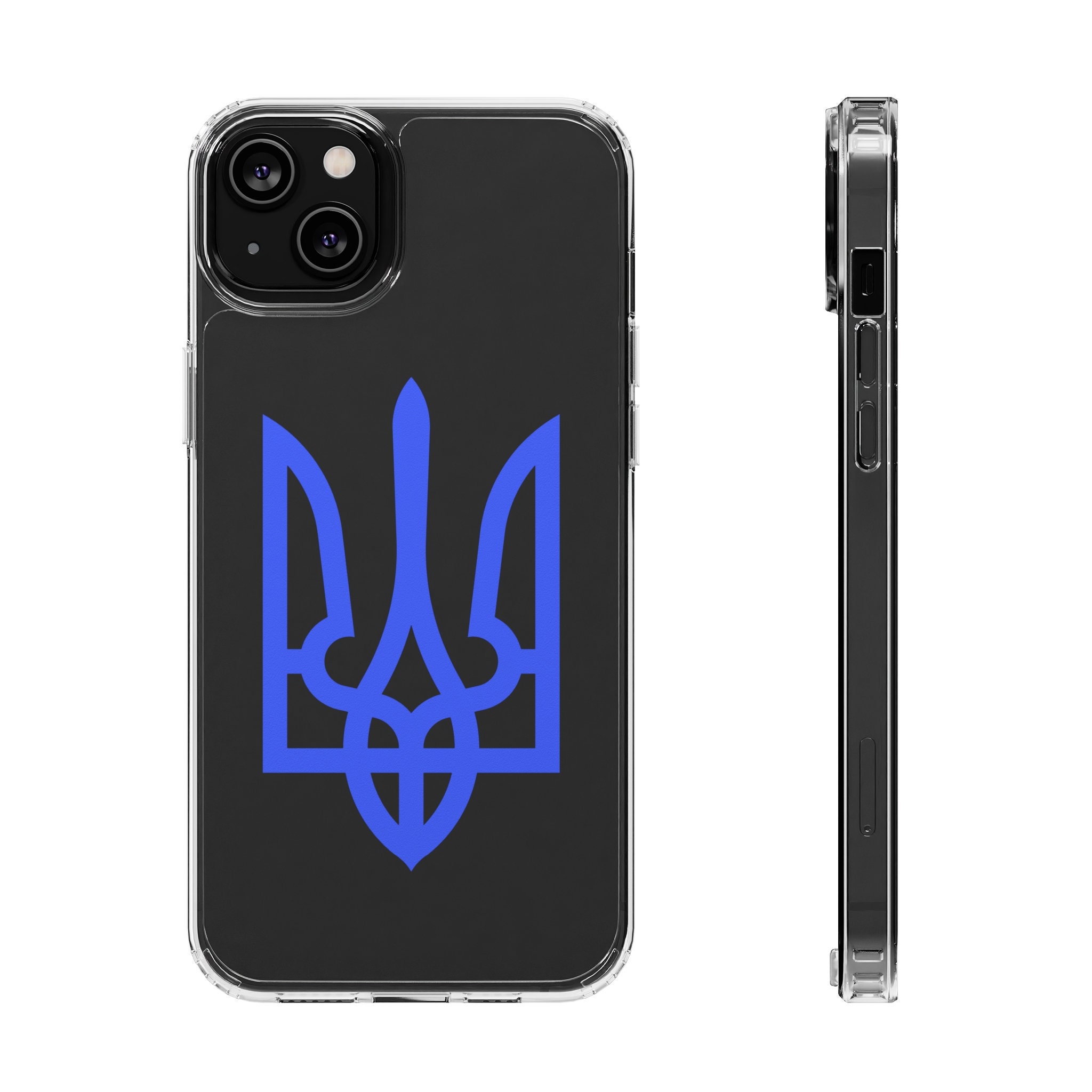 Ukrainian Tryzub blue Ukrainian Coat of Arms Protective Clear iPhone ...