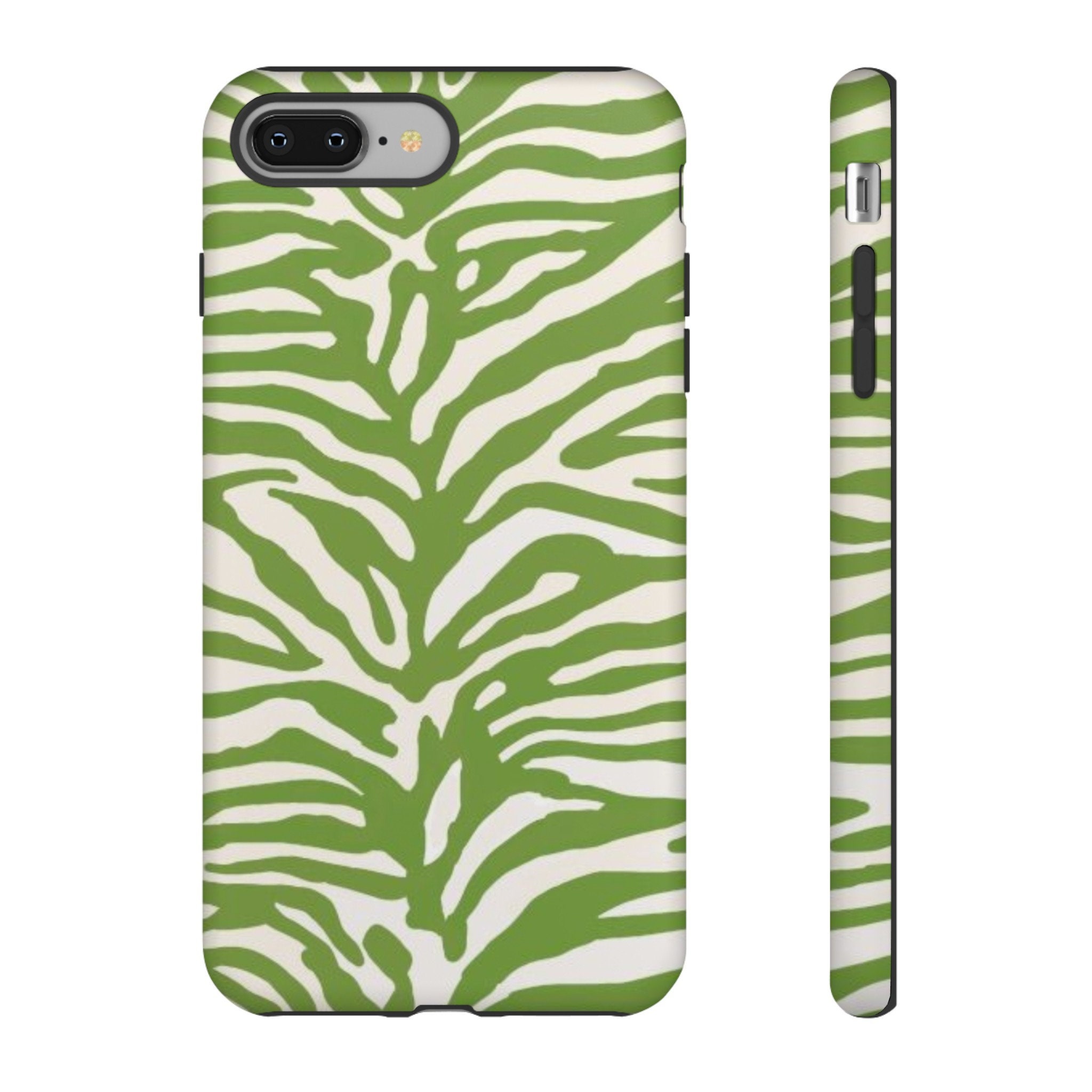 POLLY Green Zebra Print Protective Phone Case Animal Print Trendy Cute ...