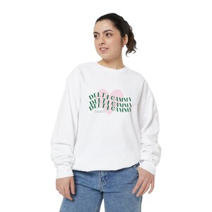 DELTA GAMMA Heart Sorority Comfort Colors Crewneck - Etsy
