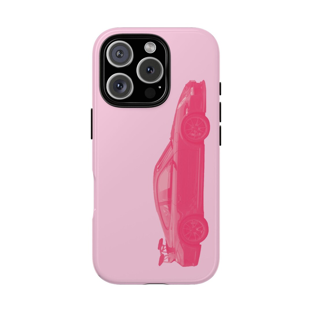 PORTIA Pink Monochrome Vintage Porsche 911 Protective Phone Case ...