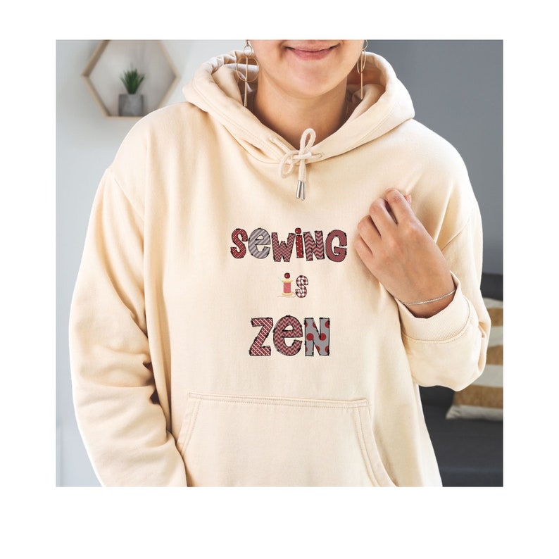 Sewing is Zen Png, Sewing Sublimation Design, Gift for Crafter, Doodle ...