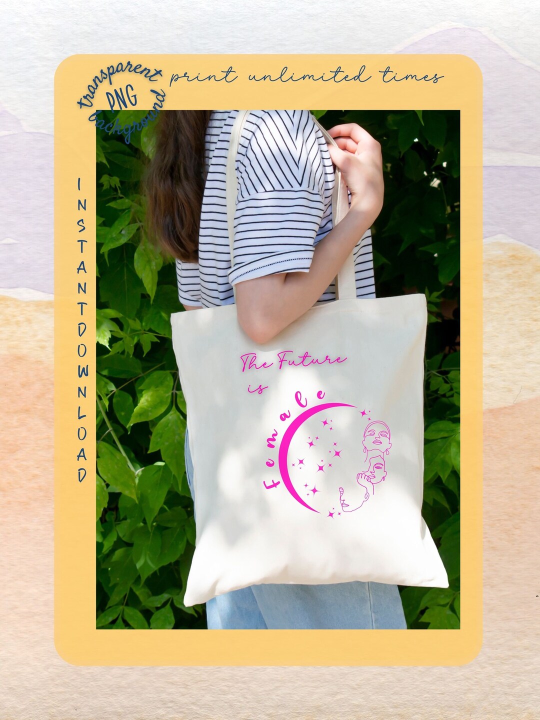Feminist Pink Sublimation Design Instant Download the Future is Female ...
