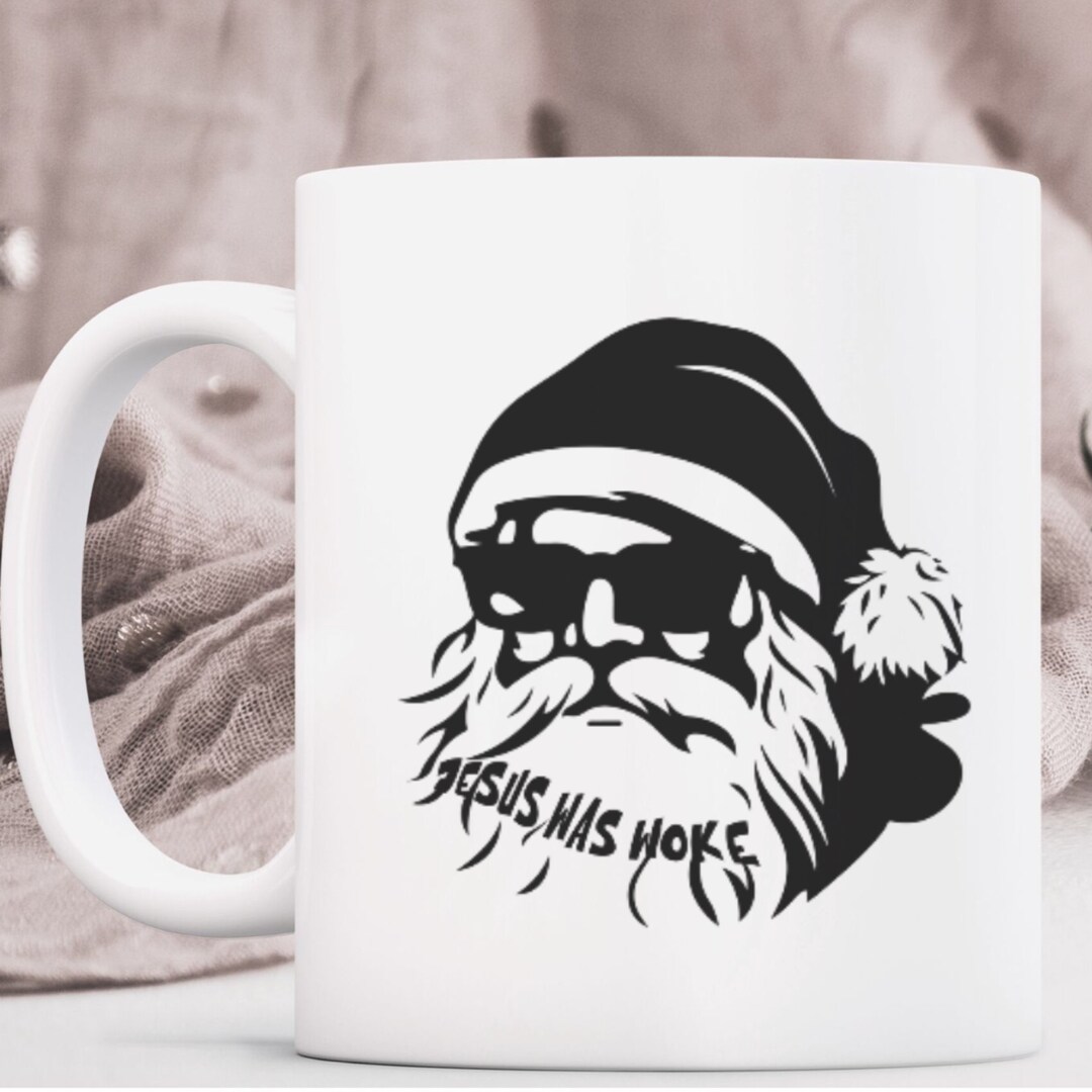 Woke Santa Black and White PNG Design (digital Download) - Etsy