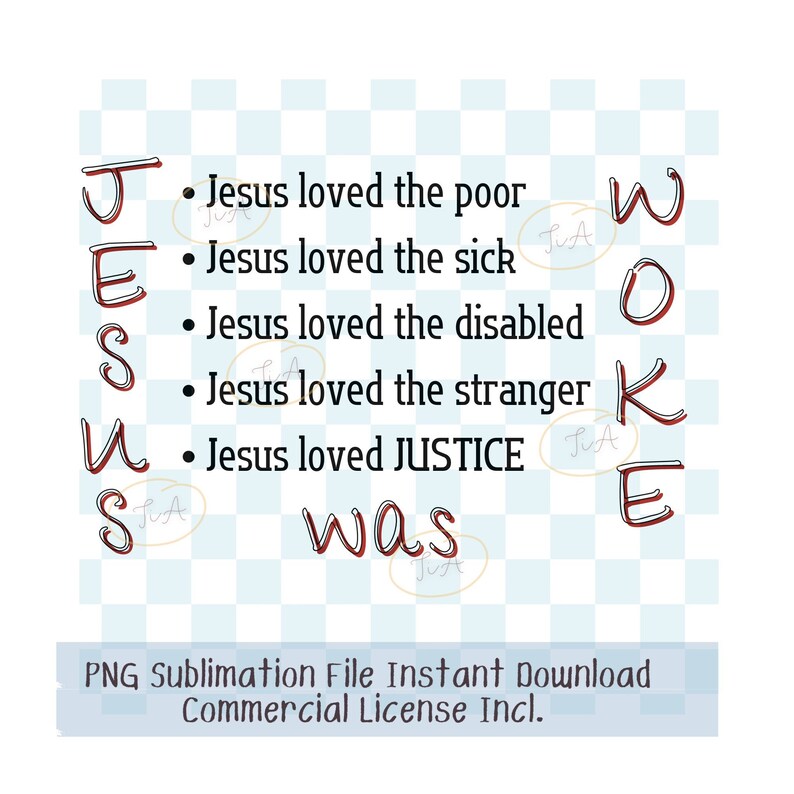 Jesus Was Woke Png Sublimation Designs Progressive Design - Etsy