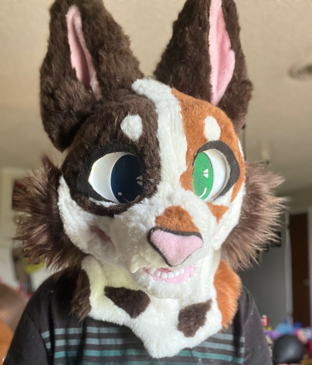 Calico Cat Fursuit Head - Etsy