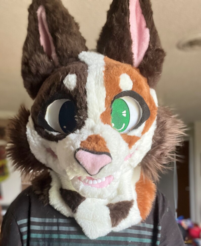 Calico Cat Fursuit Head - Etsy