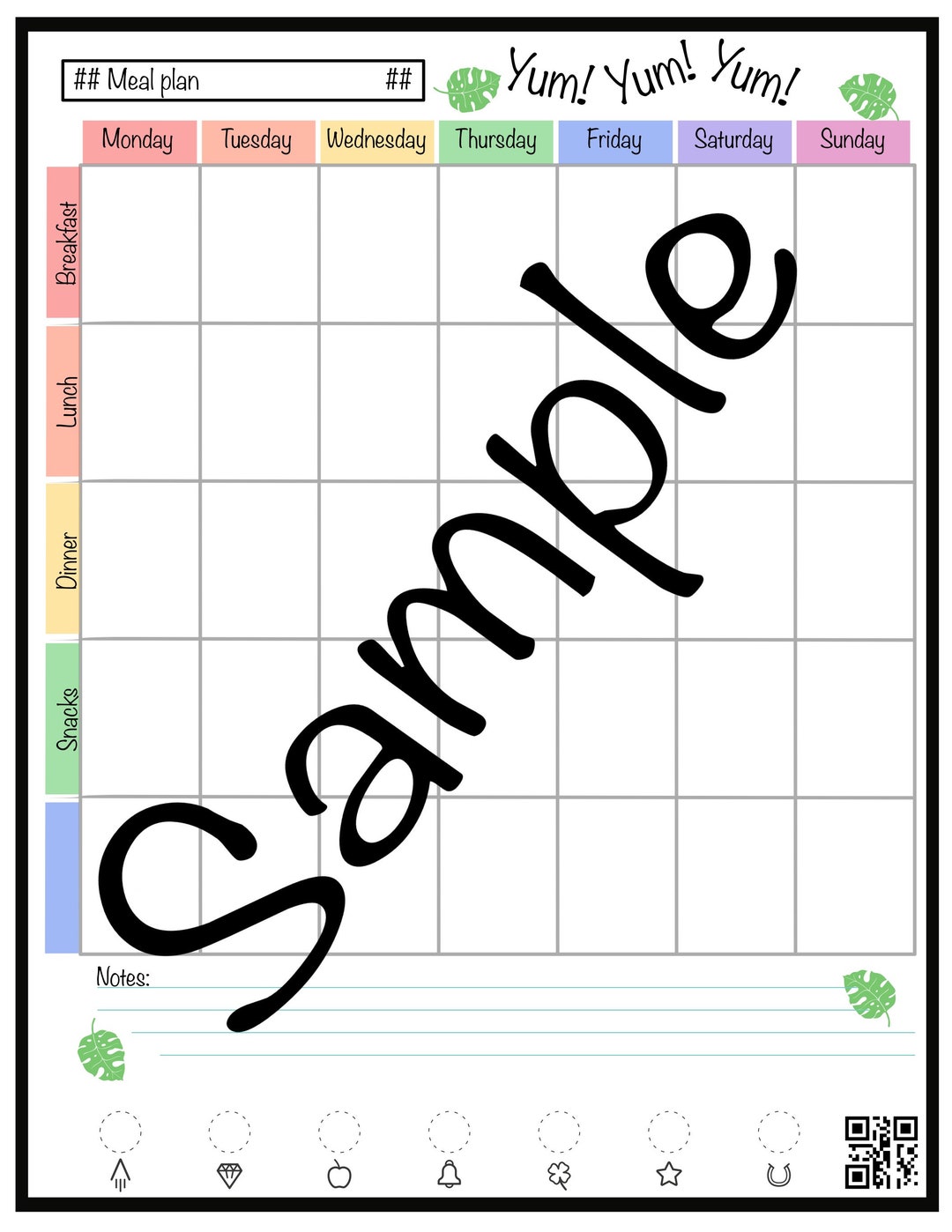 Weekly Meal Plan Rocketbook - Etsy