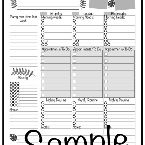 Weekly Template Rocketbook - Etsy