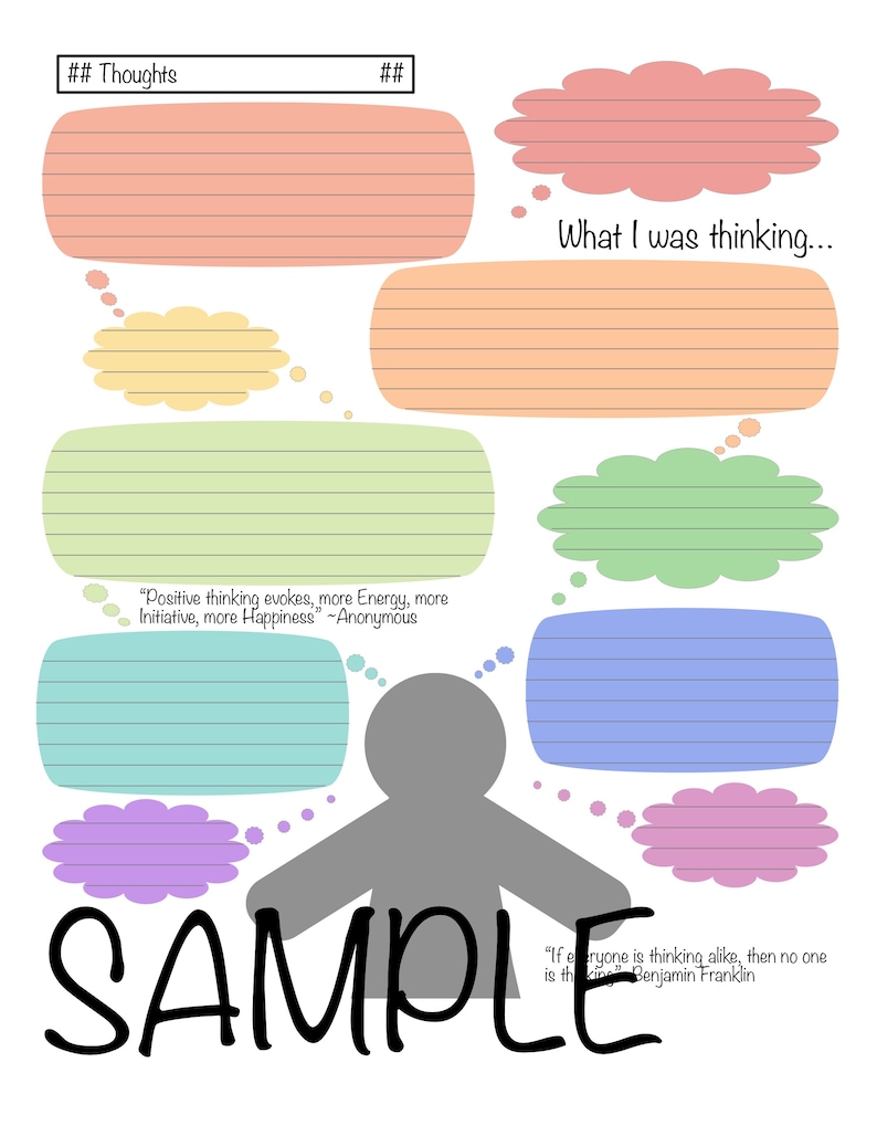 Rocketbook Thought Record CBT - Etsy