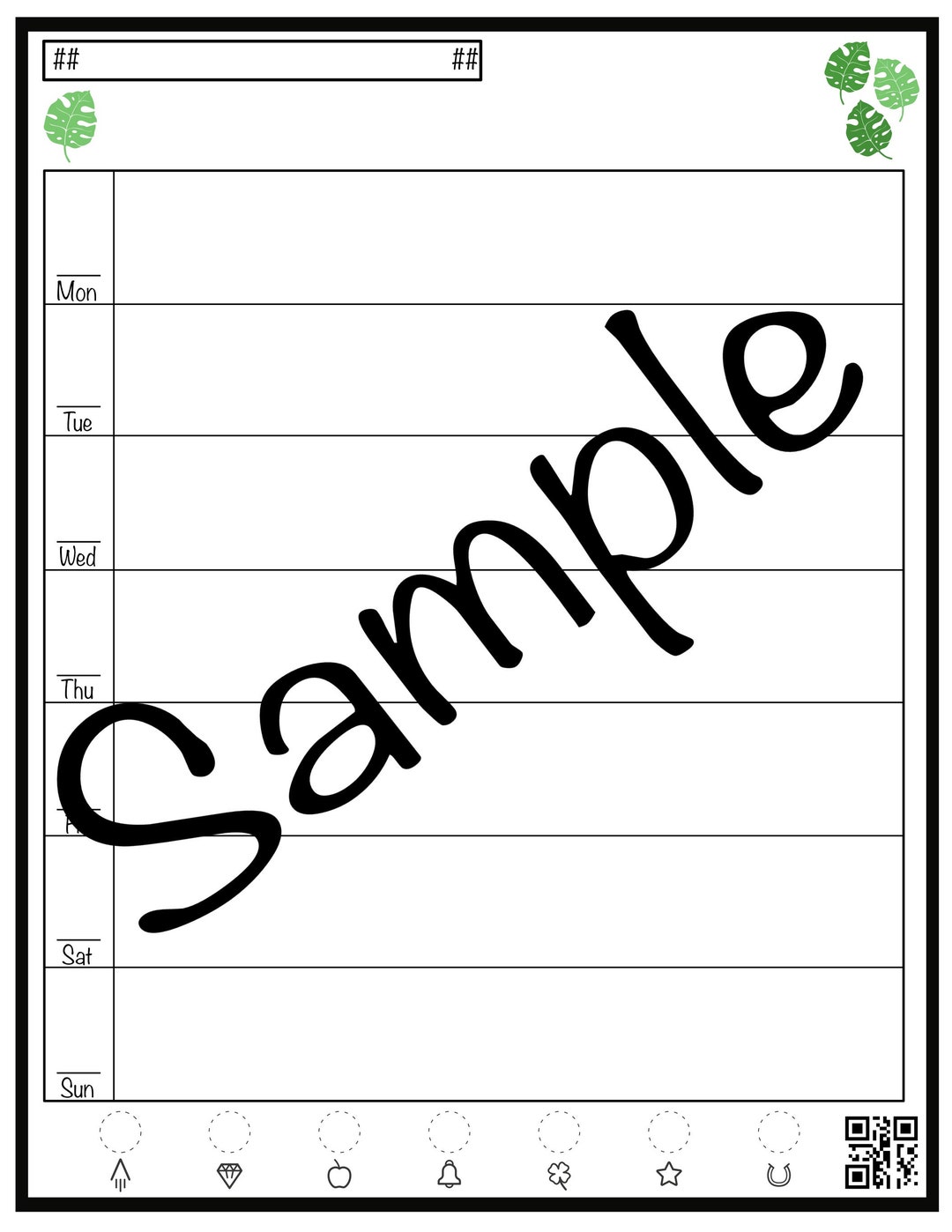 Weekly Template Rocketbook - Etsy