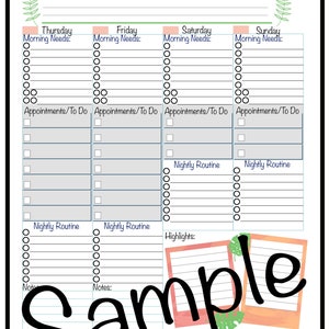Weekly Template Rocketbook - Etsy