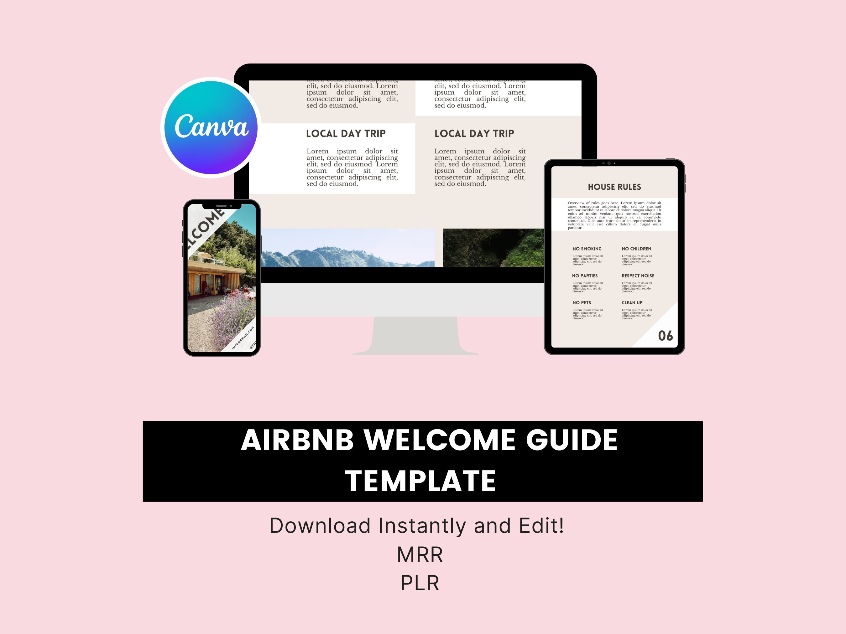 AIRBNB Welcome Guide Template - Etsy