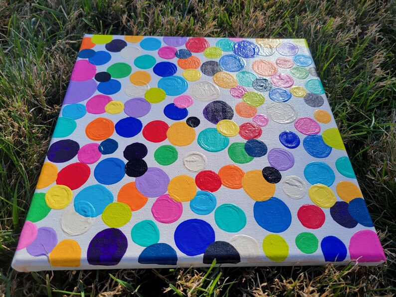 Acrylic Hand Painted Bubbles Art - Etsy