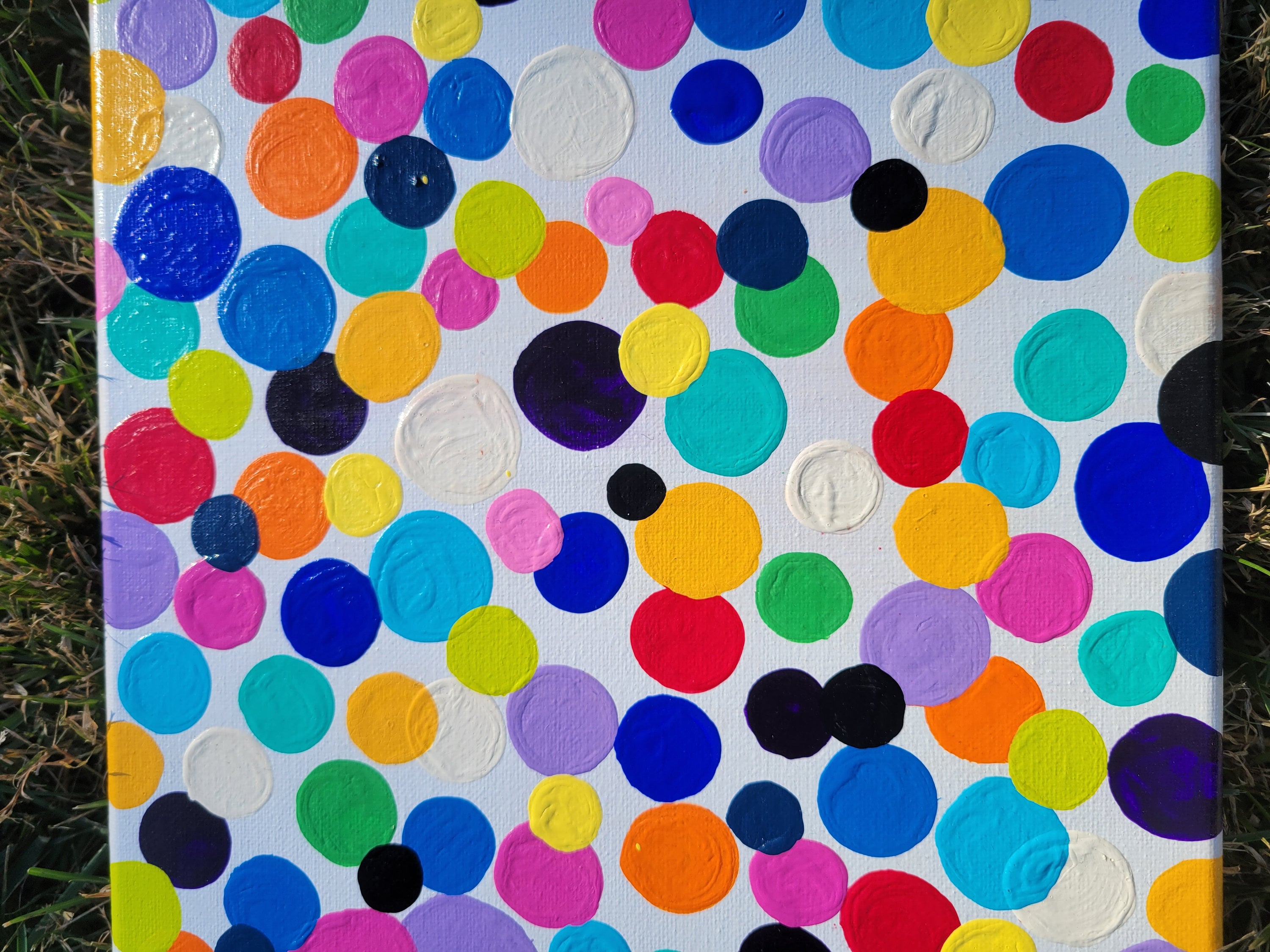 Acrylic Hand Painted Bubbles Art - Etsy
