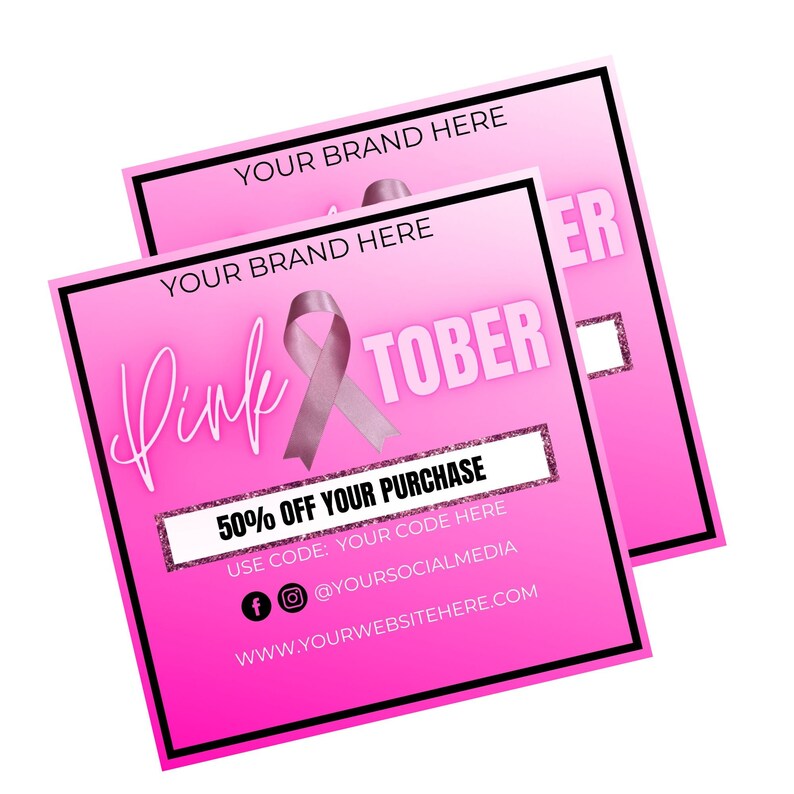 Editable Pinktober Flyer, Breast Cancer Flyer, October Awareness Flyer ...