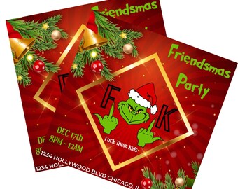 Friendsmas Flyer - Etsy
