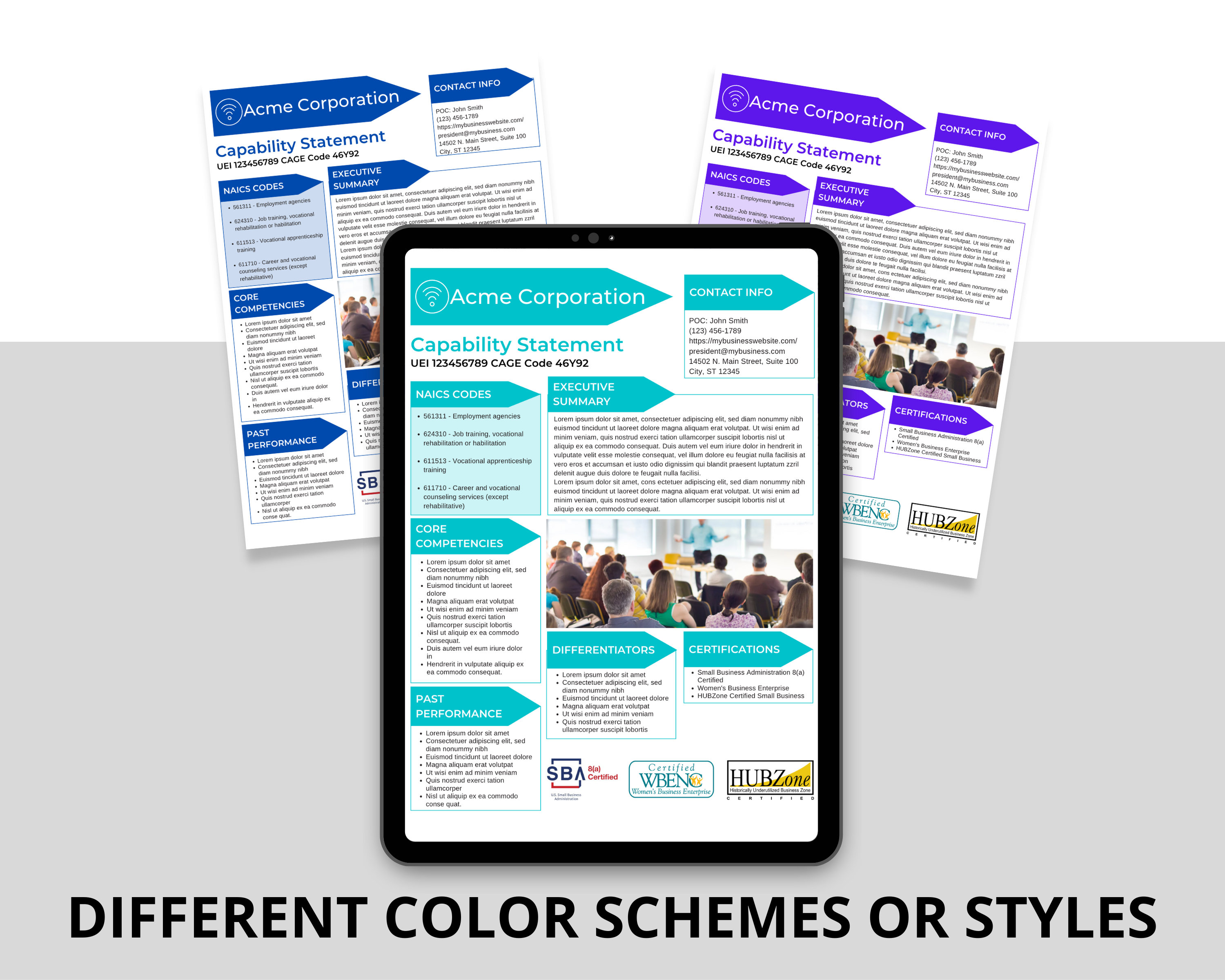 Capability Brochure Template Editable in Canva, Government Marketing ...