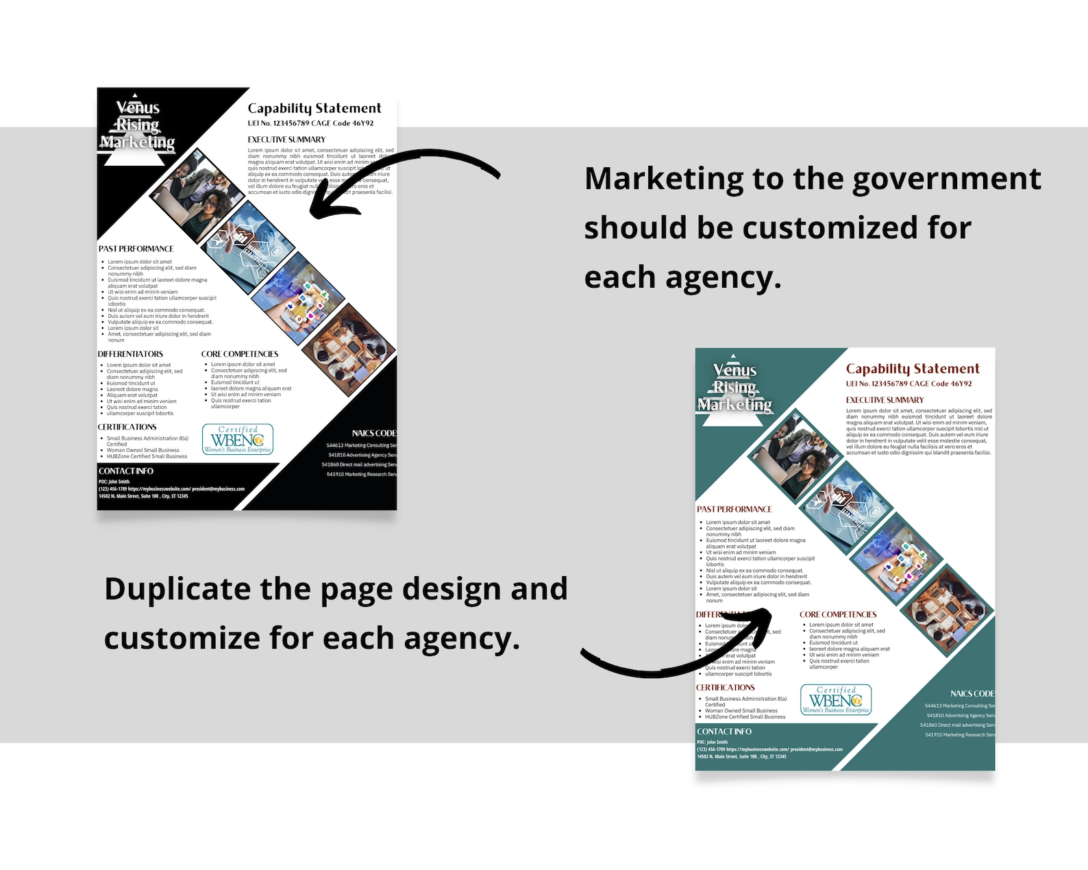 Canva Template Capability Statement Government Proposals Federal ...