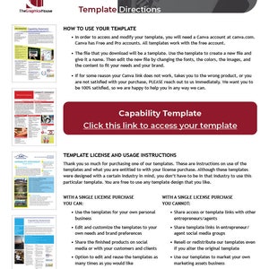 Government Proposal Canva Template: Marketing Capability Statement - Etsy