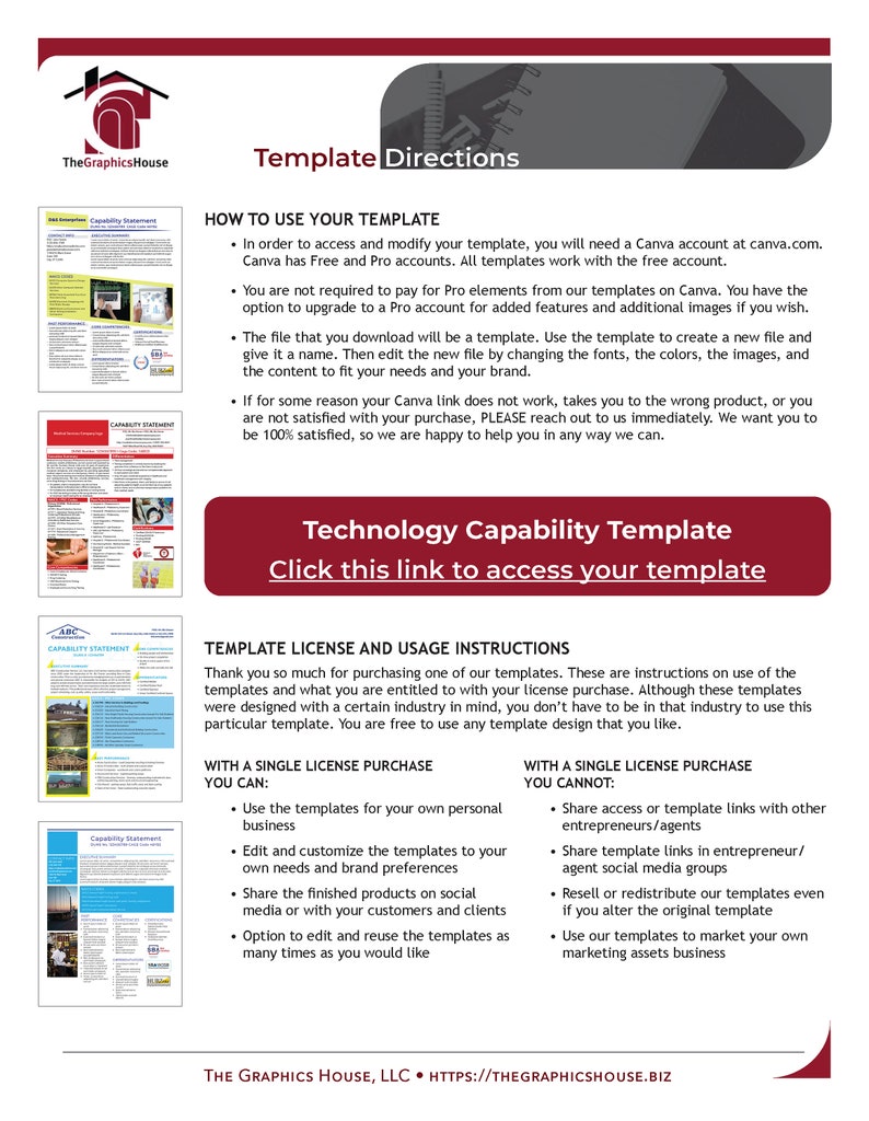 Technology Capability Statement Template: Government Marketing (canva ...