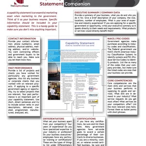 Government Capability Statement Template: Canva Editable Design - Etsy