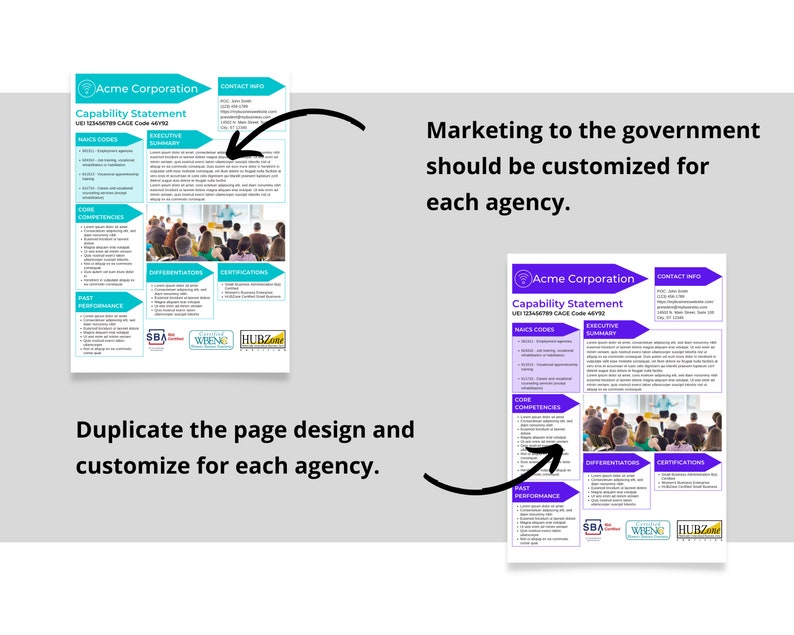 Capability Brochure Template Editable in Canva, Government Marketing ...