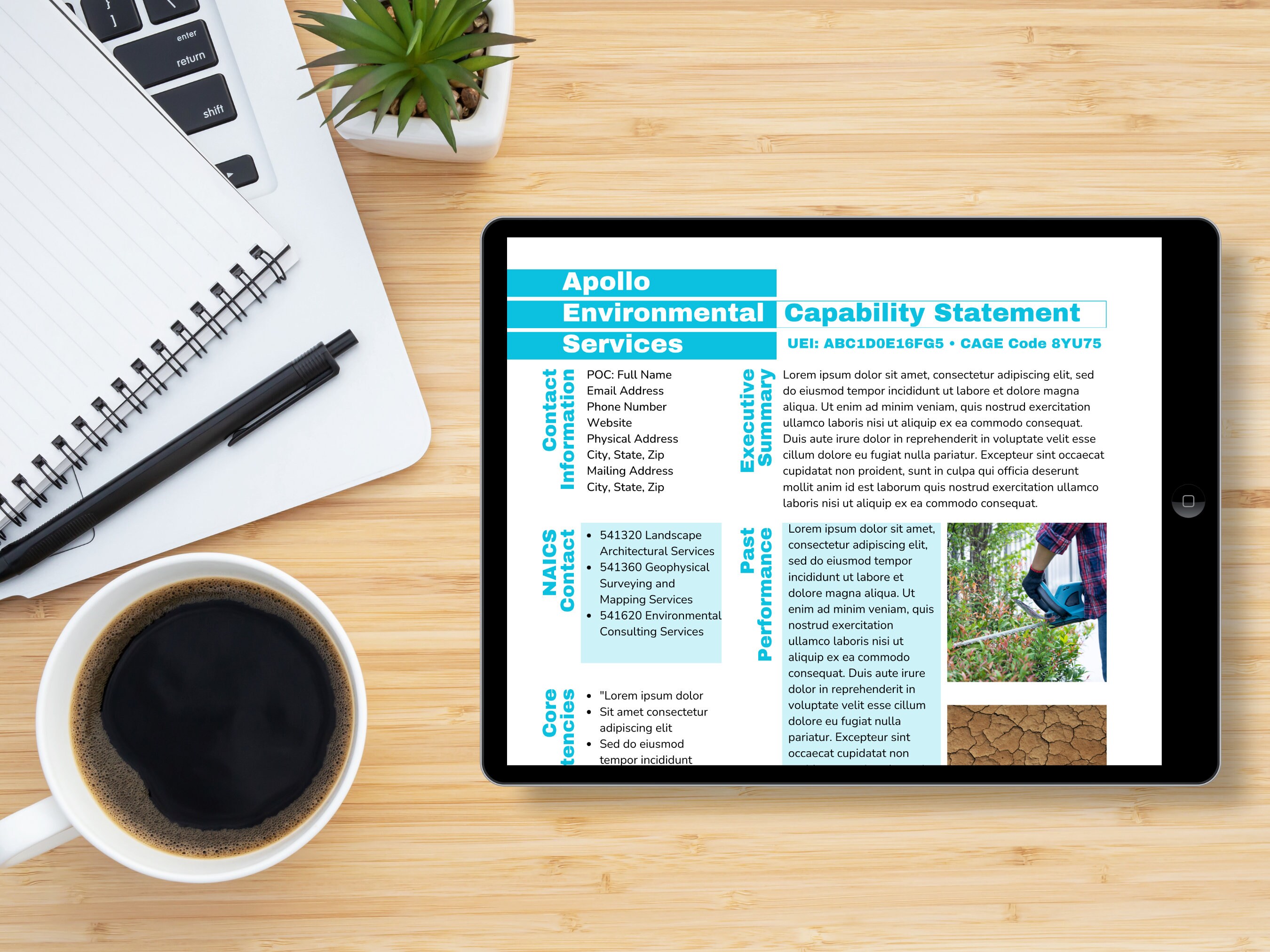 Government Marketing Capability Statement Template Canva Editable ...