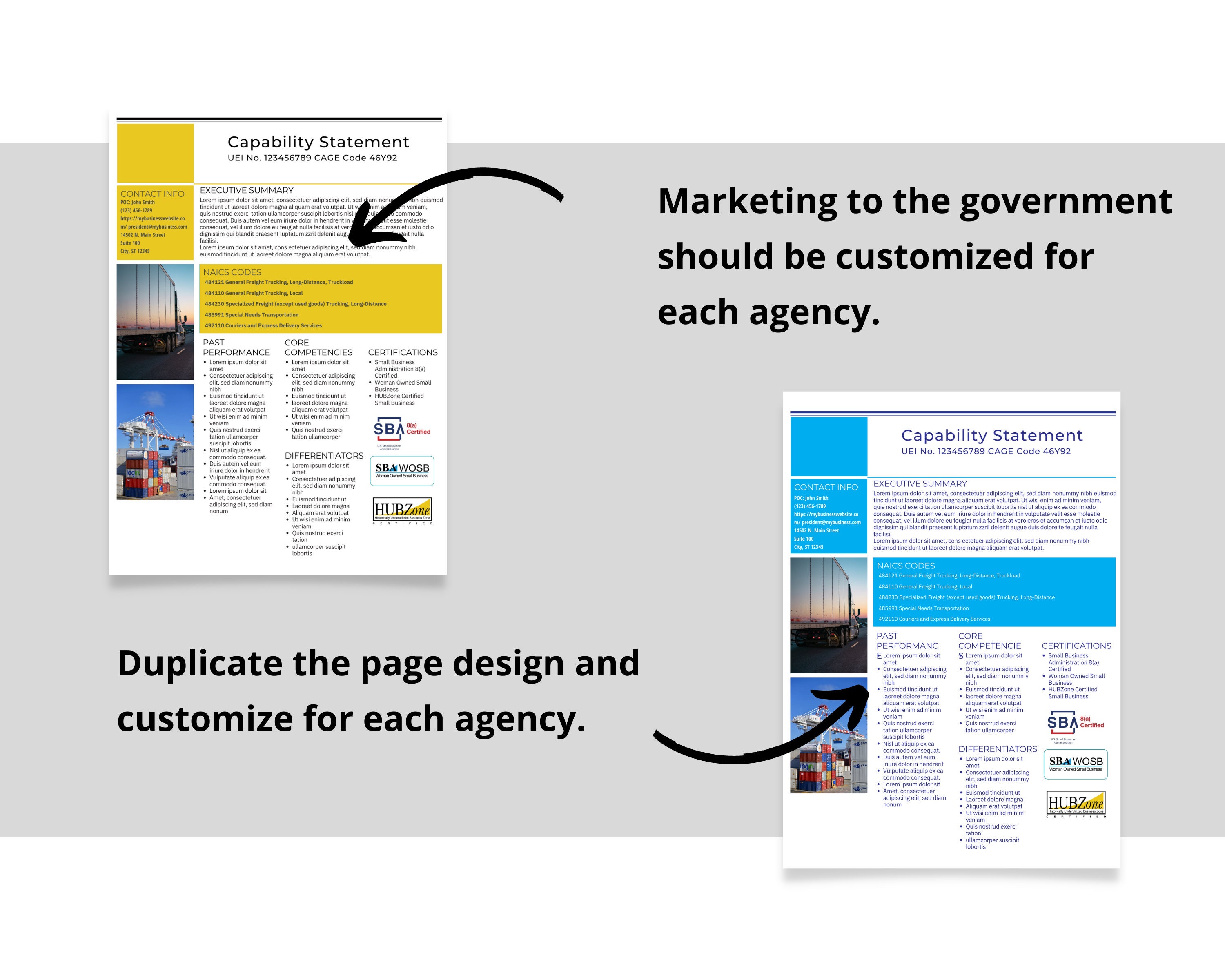 Canva Editable Capability Statement Template for Government Marketing ... Canva Editable Capability Statement Template for Government Marketing ...