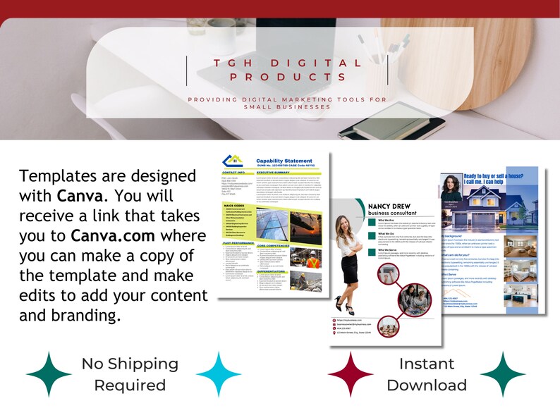 Government Proposal Canva Template: Marketing Capability Statement - Etsy