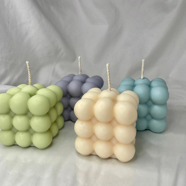 Bubble Cube Candle - Etsy