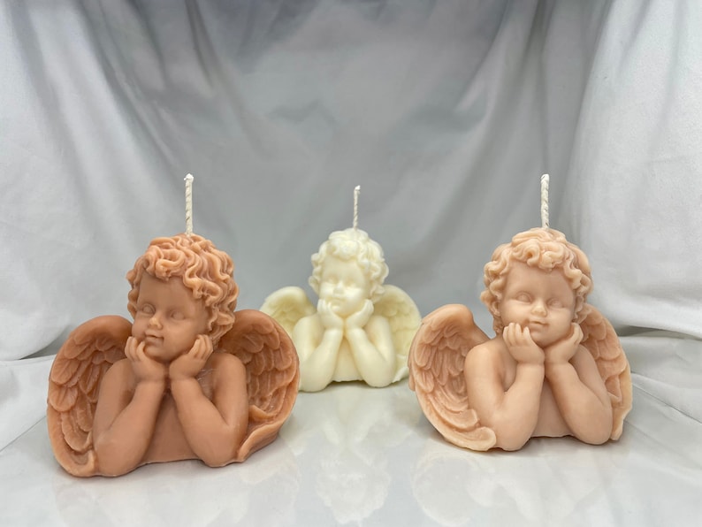 Angel Cherub Candle - Etsy