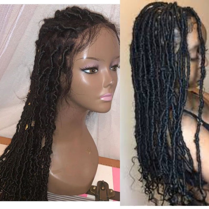 Full Lace Distressed Faux Locs Dreadlocks Wig Rasta Locs Gypsy Locs ...