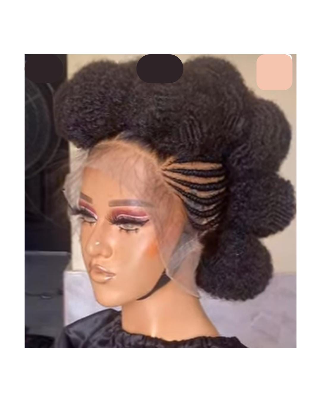 AISHA Fulani Braided Wig, Braided Wig Cheap, Hair Loss Wig, Braided Wig ...