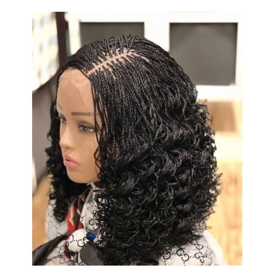 Braid Wig, Tiny Twist Braids, Braided Wig, Deep Waive Curls , Braidwig ...