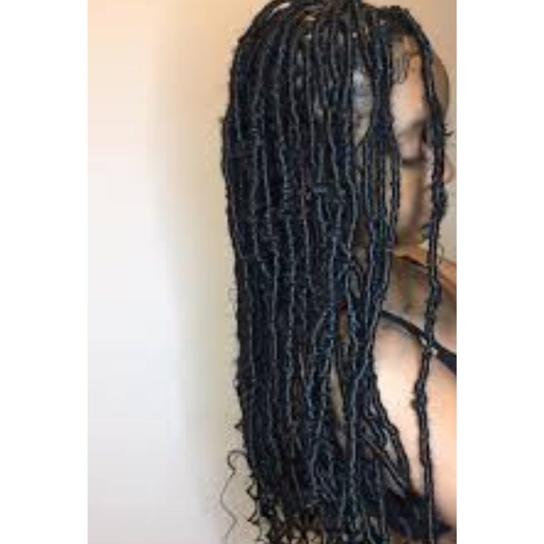 Full Lace Distressed Faux Locs Dreadlocks Wig Rasta Locs Gypsy Locs ...
