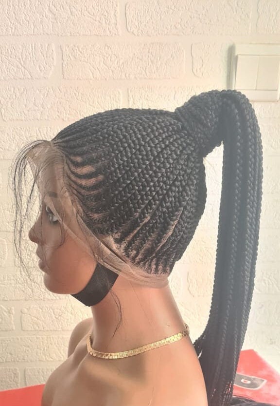 Shuku Braids Braided Wig Braids Wig Cornrow Wig Ghana - Etsy