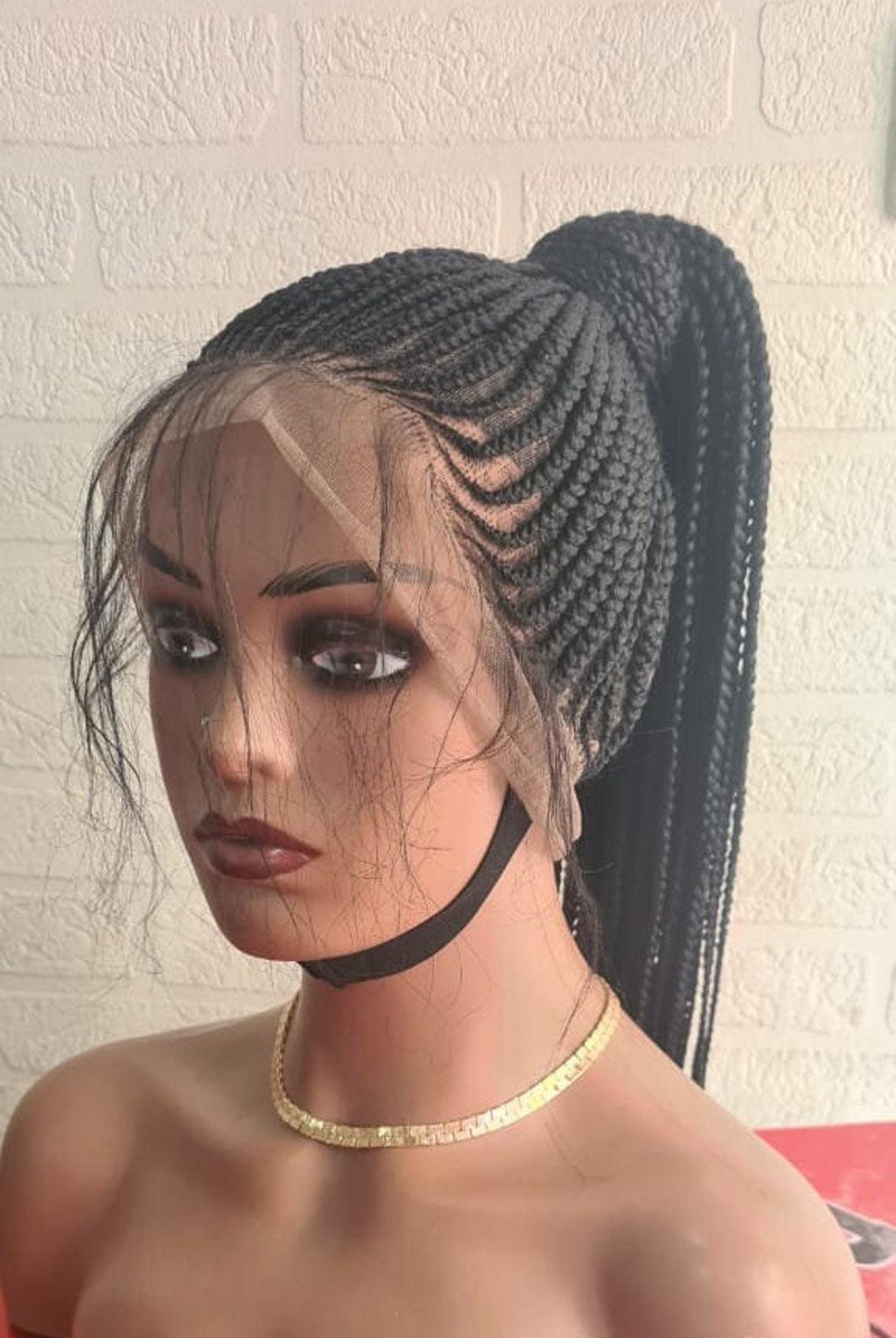 Shuku Braids Braided Wig Braids Wig Cornrow Wig Ghana - Etsy