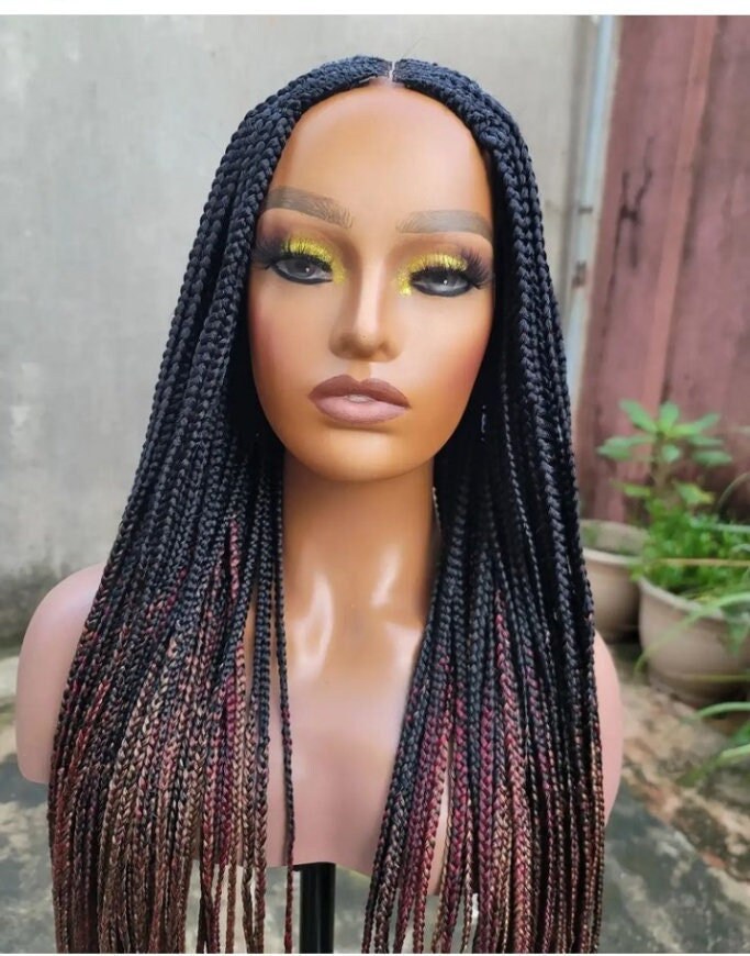 Shade Braids Braided Wig. Ket Cornrow Fulani Braidwig - Etsy