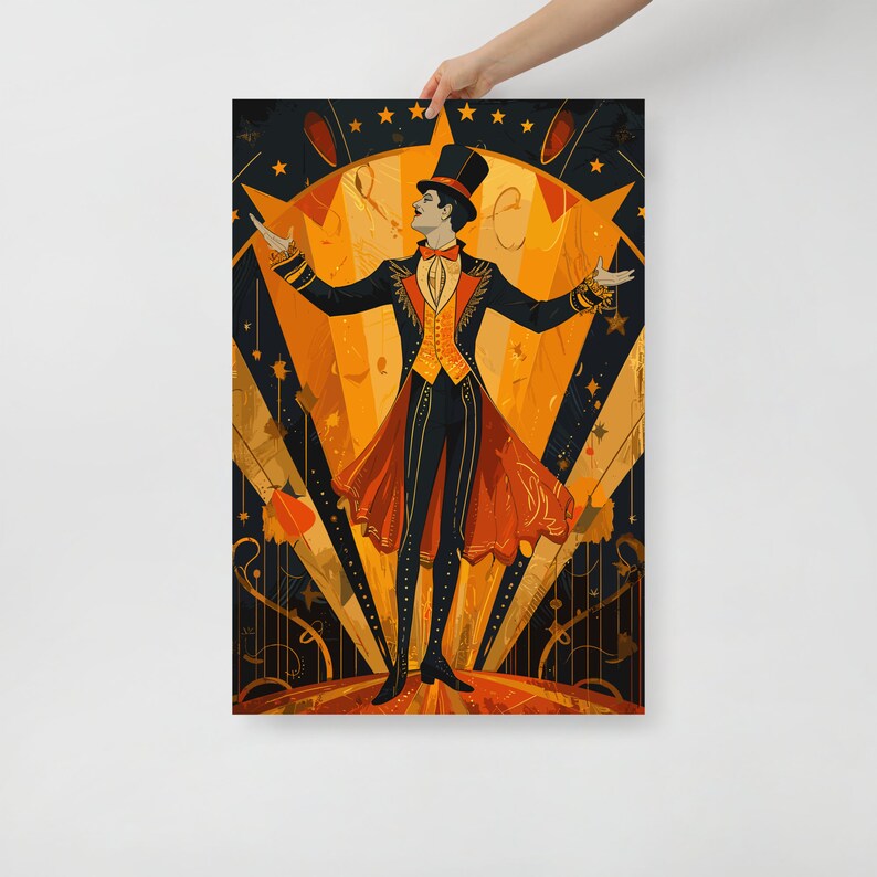 Circus Art Print - the Ringmaster - 12" X 18" - 24" X 36" Poster - Etsy