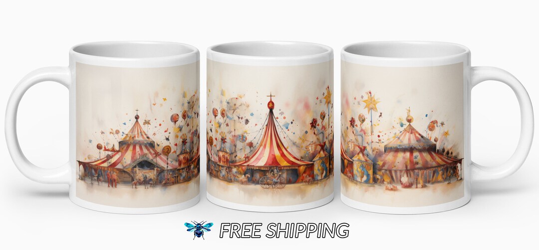 Big Top Circus Coffee Mug | Circus Inspired | Big Top Design ...