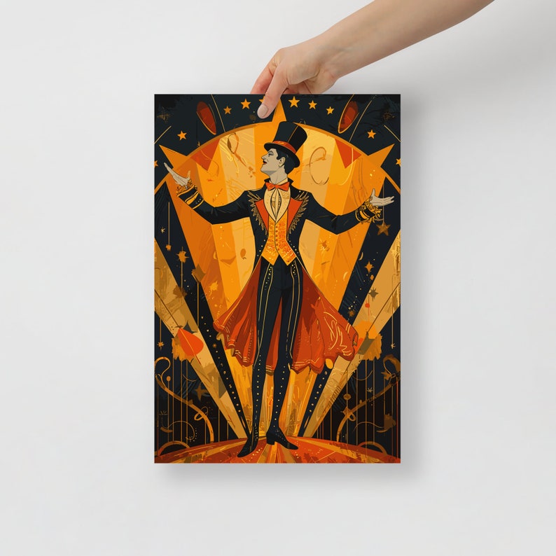 Circus Art Print - the Ringmaster - 12" X 18" - 24" X 36" Poster - Etsy