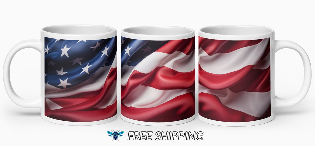 American Flag Coffee Mug | Patriotic Coffee Mug | Old Glory Inspired ...