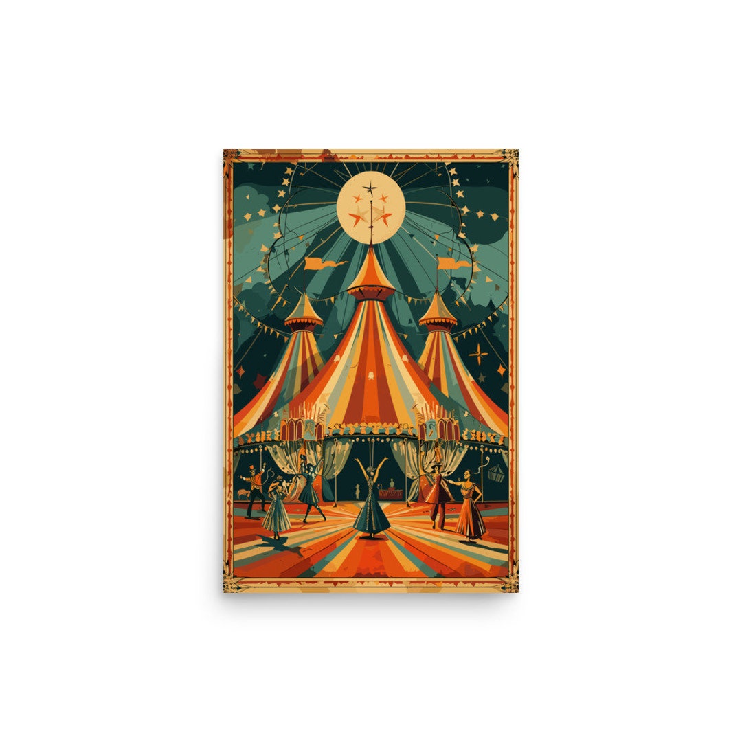 Circus Art Print - the Big Top | Circus Inspired Poster | 12" X 18 ...