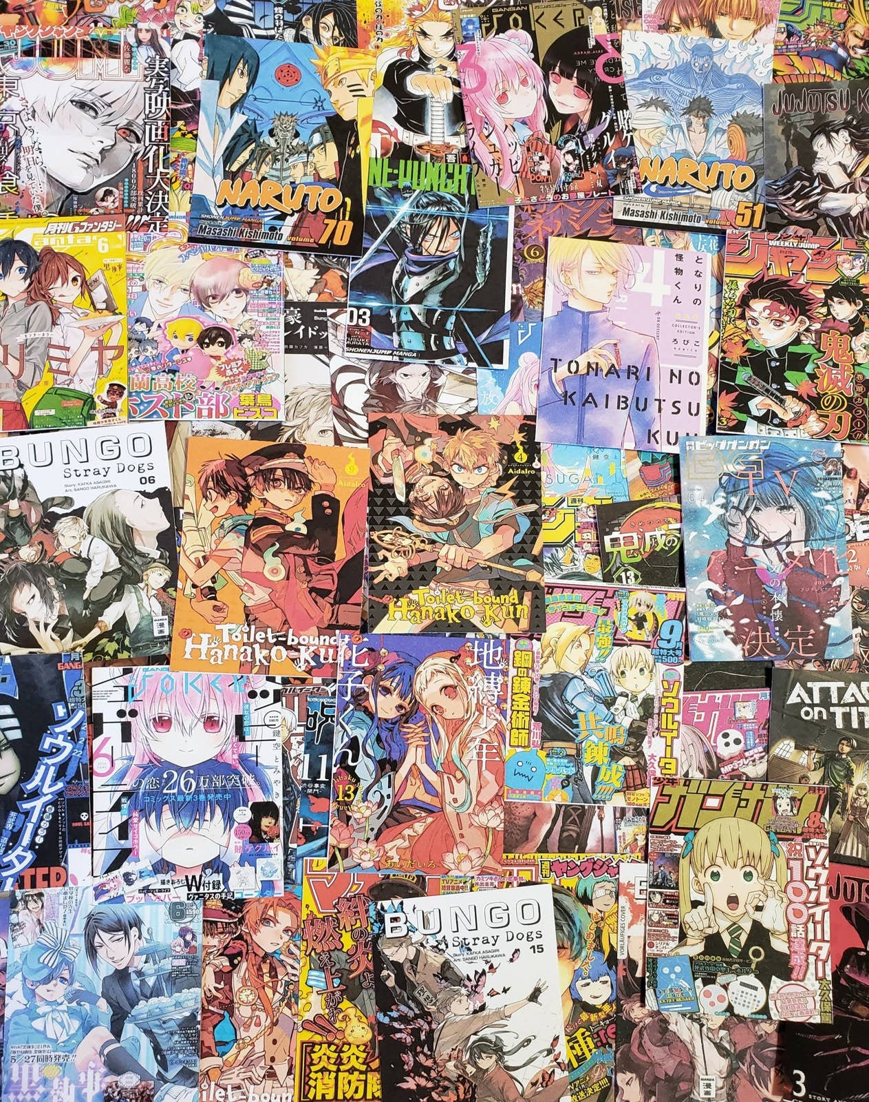 Mini Anime Poster Decor Wall Collage Kit 20 Pieces Cardstock - Etsy