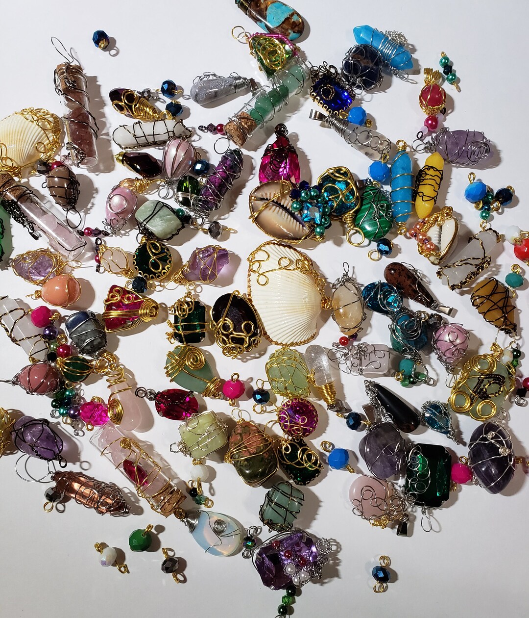 Wired Wrap Gems, Natural Crystals, Chakra Healing, Minerals, Gold ...