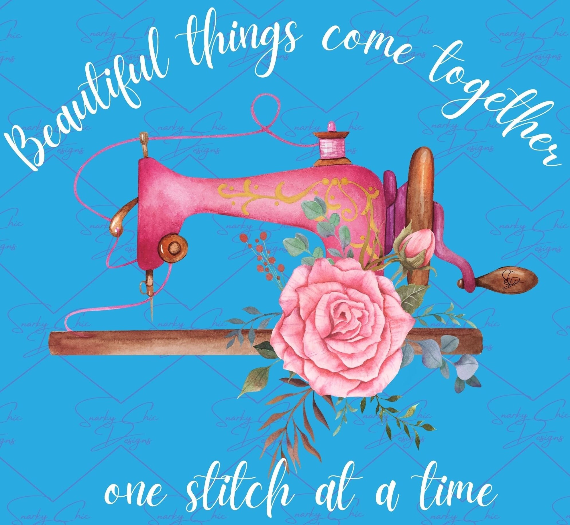 Beautiful Things One Stitch at a Time Quilter Sewing PNG, PDF for ...
