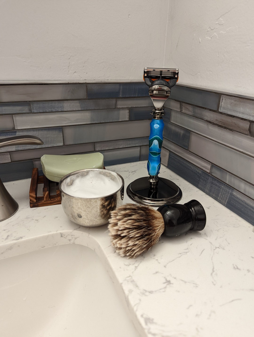 Hand Turned Shaving Razor Handle - Etsy